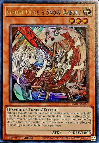 Ghost Ogre & Snow Rabbit (Alternate Art) (UR) RA02-EN009 25th ...