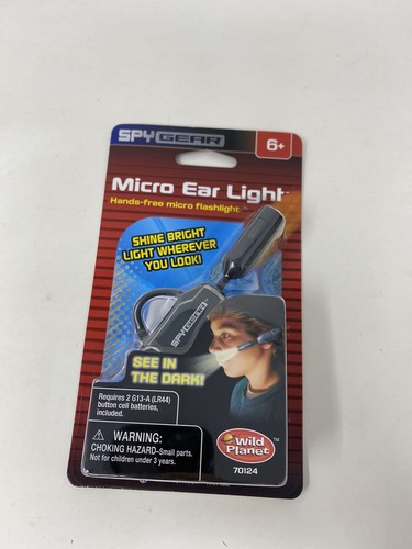 Wild Planet Spy Gear Micro Ear Light Hands Free Micro Flashlight #70124 ...
