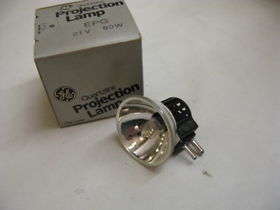 3x GE Quartzline Projection Lamp Projector Light Bulb EPG 21V 80W GY9.5 ...