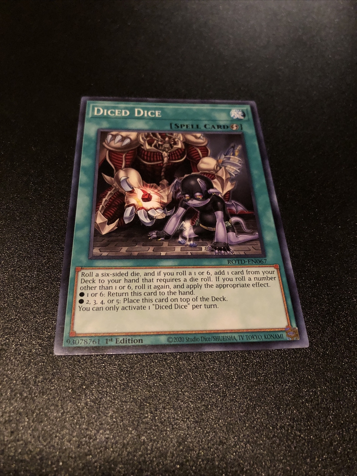 Yu-Gi-Oh! TCG Diced Dice Rise of the Duelist ROTD-EN067 1st Edition ...