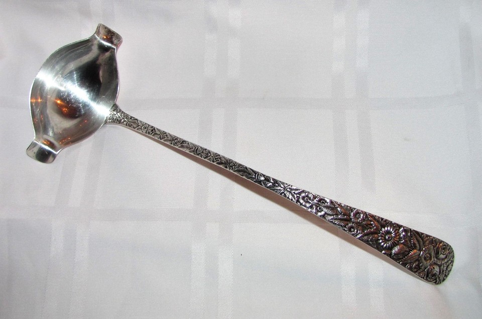 Vintage S. Kirk and Son Repousse' Sterling Silver Punch Ladle 13 1/4 ...