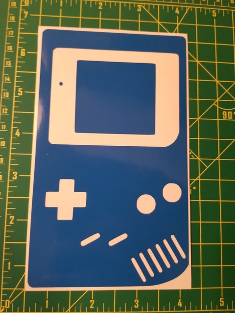 Nintendo Gameboy 6 Inch Vinyl Car / Wall Sticker Decal NES 1980's Color ...