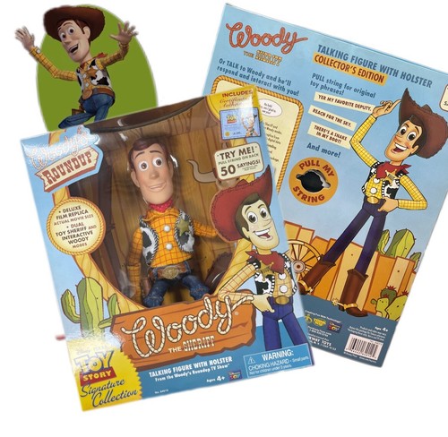 ALL New Toy Story Signature Collection Thinkway Talk Woody Doll 50th ...