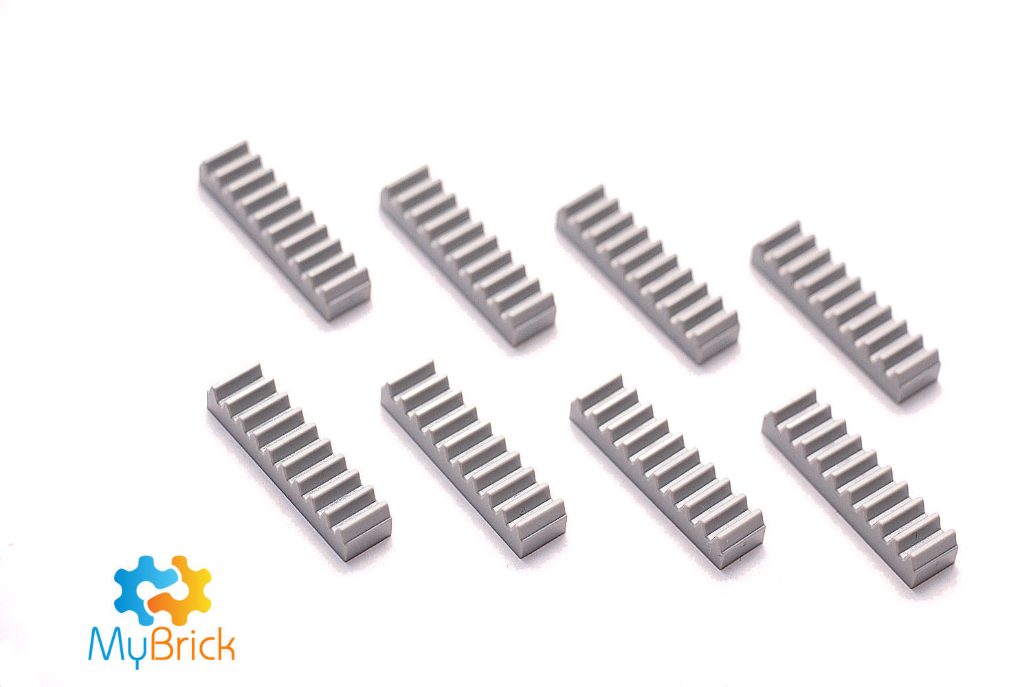 Genuine LegoⓇ 8x Light Grey Technic Gear Rack - 3743 - Free Postage ...