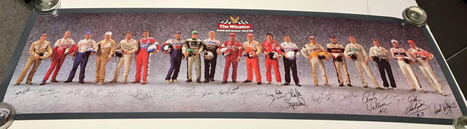 Vintage NASCAR Driver POSTER: May 22 1988 The Winston Charlotte Motor ...