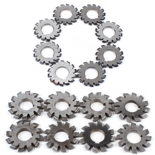 Involute Gear Cutters 8Pcs/Set 14.5° Degree DP20 DP12 PA14-1/2 HSS 8H ...