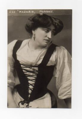 MARIETTE MAZARIN French Opera Singer 1900's PHOTO POSTCARD Cavalleria ...