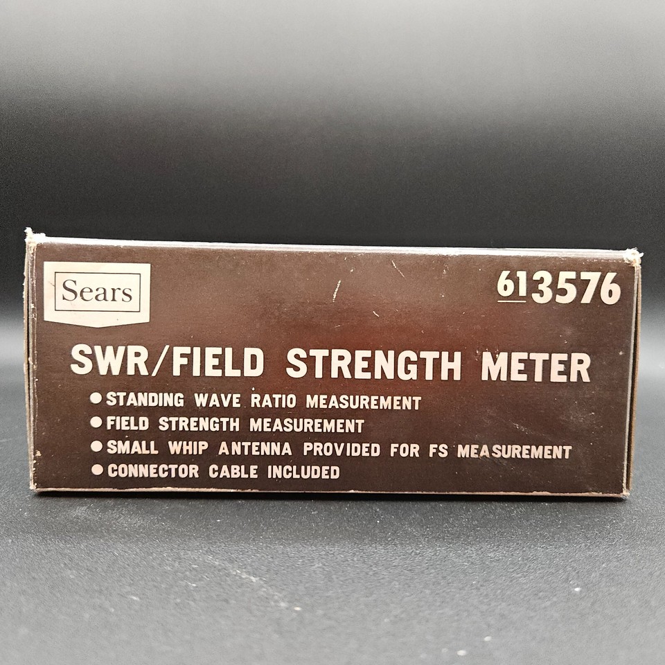 Sears CB Radio Field Strength Meter SWR 613576 Parts Only Untested READ ...