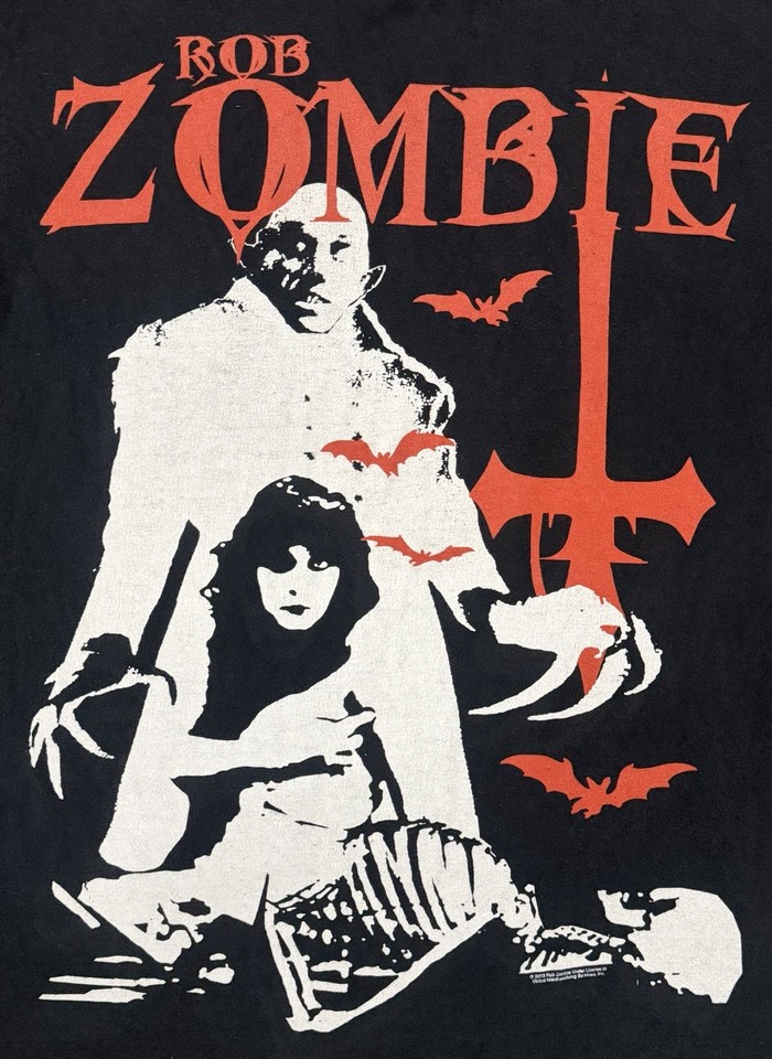 2013 ROB ZOMBIE Concert Tour Size Medium T-Shirt Teenage Nosferatu ...