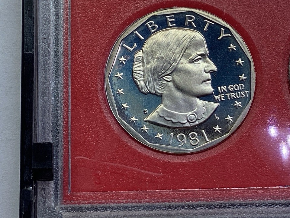 1981-S Proof Set Type 2 Clear “S” (All Six Coins Bulbous Serif S ...