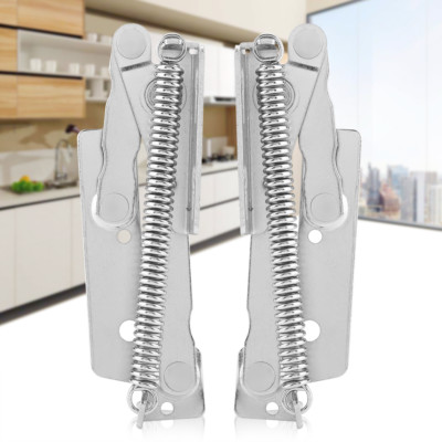2PCS Heavy Duty Spring Hinges Assisted Lift Pull Up Cabinet Cupboard ...