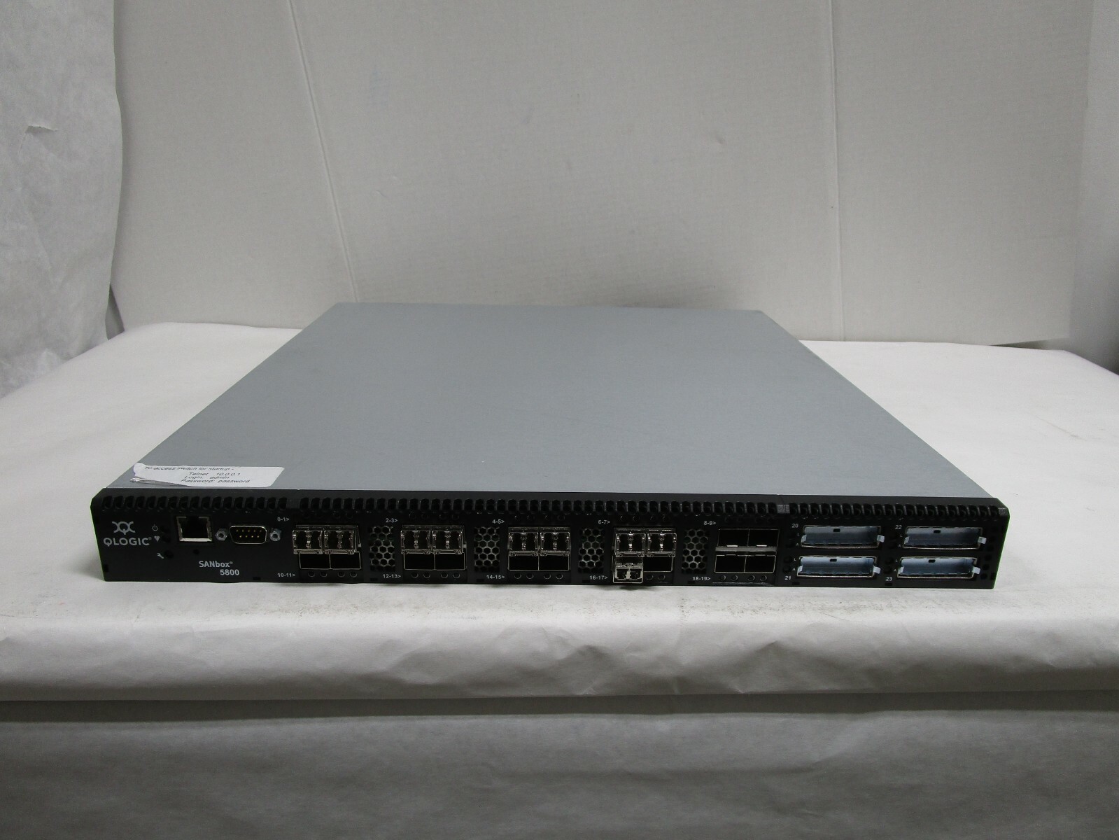 QLOGIC SANbox 5800 24-Port Fibre Channel Switch SB5800V-08A W/ GBICS | eBay