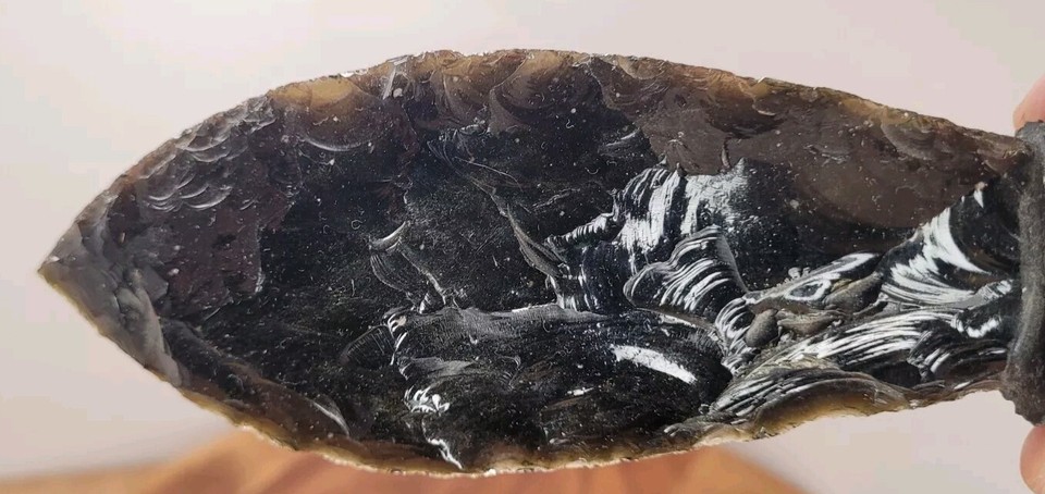 Aztec Sacrificial Obsidian Knives Blade Resin Handle Aztec Toltec ...