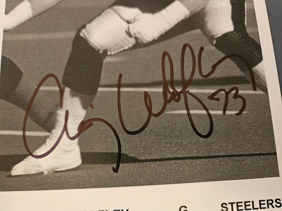 Rare CRAIG WOLFLEY "73" Signed Autographed 8.5"x5.75" Pittsburgh ...