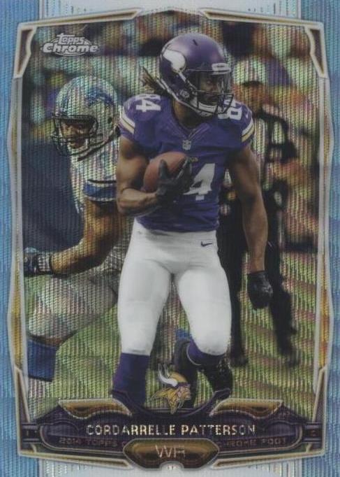 2014 Topps Chrome - Cordarrelle Patterson #84 Blue Wave Refractor for ...