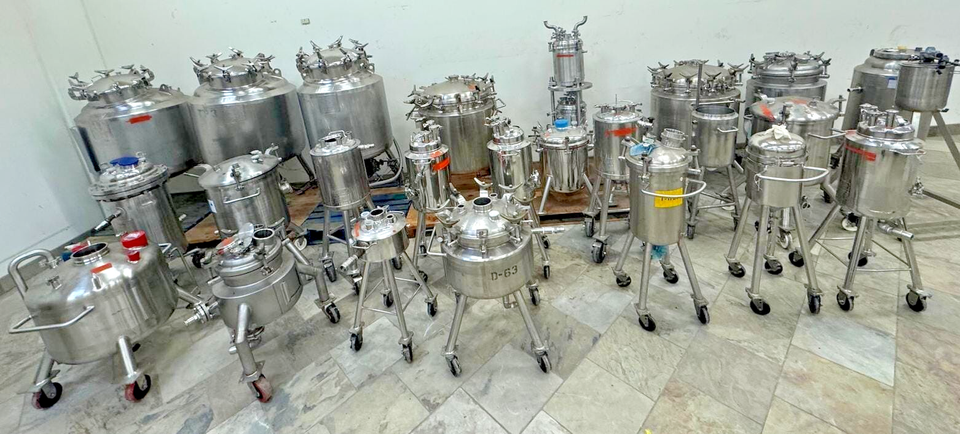 Large Lot Stainless Steel Portable Jacketed Vessel Tank Fermentation ...