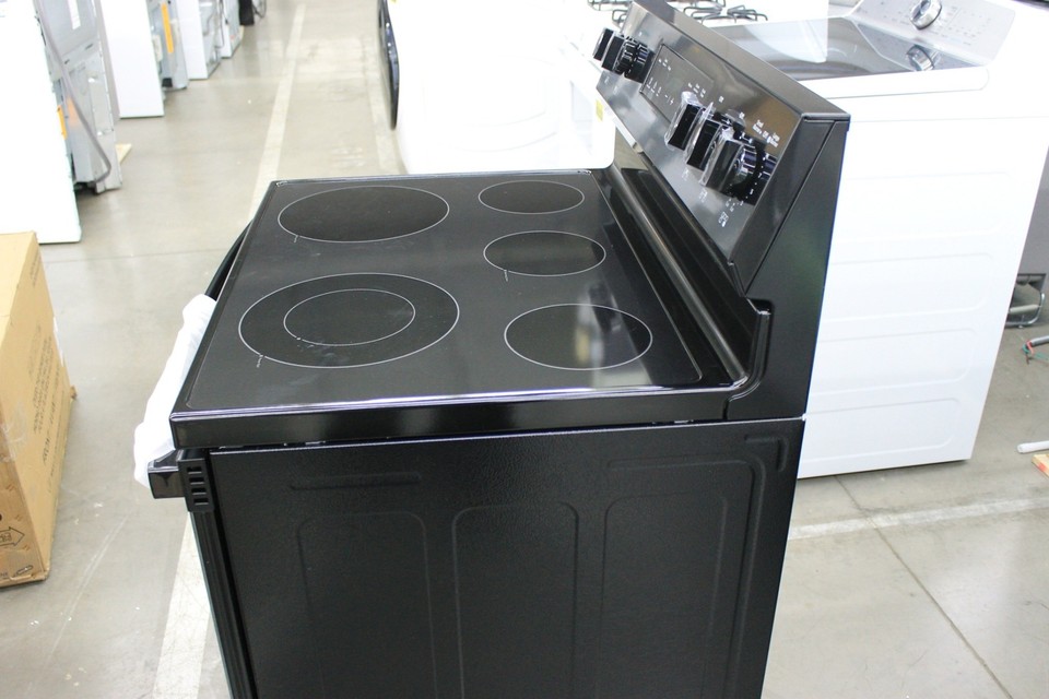 GE GRF500PVBB 30" Black Freestanding 5 Element Electric Range NOB ...