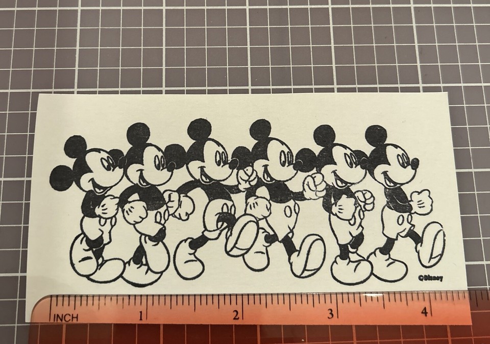 Disney Marching Mickey Mouse 421-F Rubber Stamp Rubber Stampede Walking ...