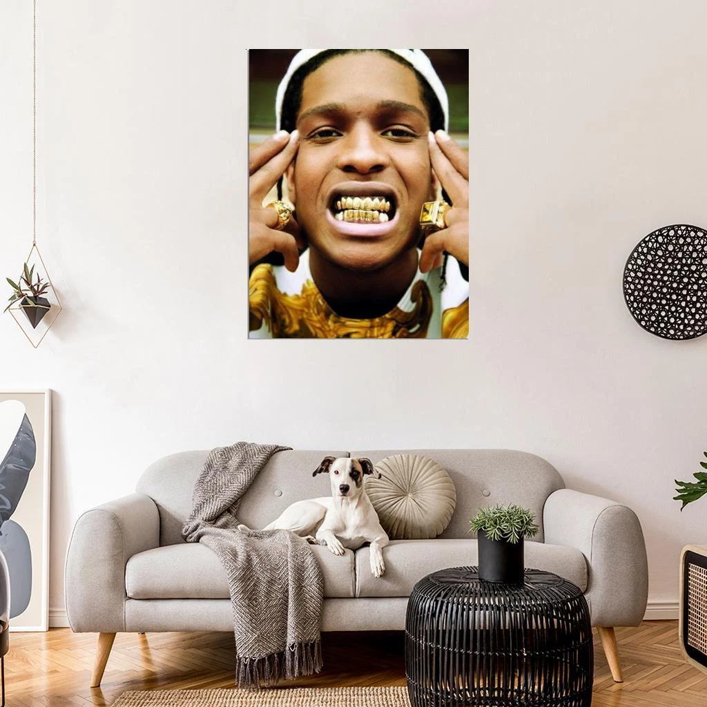 A$ap Rocky Gold Teeth