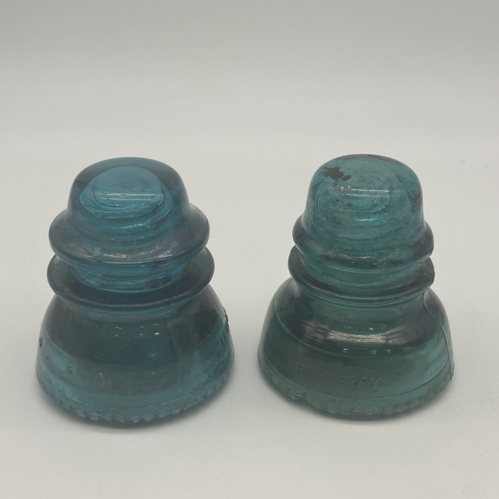 Hemingray - Aqua Blue vintage Electrical Line Glass Insulator - Made In ...