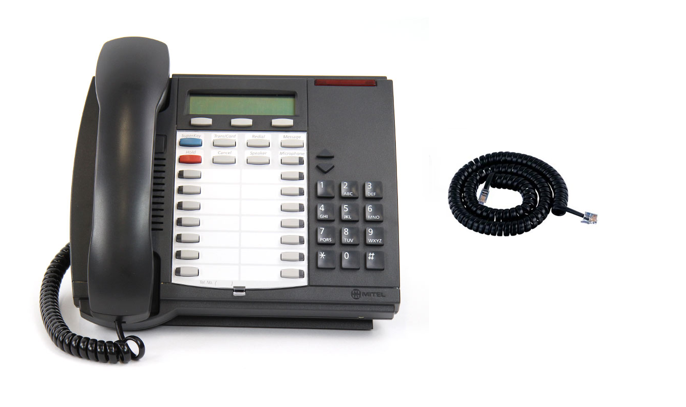 Lot of (10) Mitel 4000 Series Handset Cord 12FT (Black) 4001 4015 4025 ...