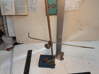 Engineers scribing block 12" shaft adjustable tool to clear | eBay UK