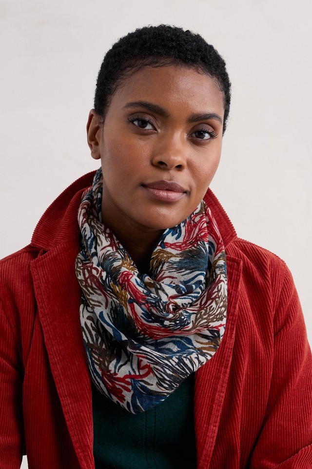 Seasalt Women's Scarf - multi Pretty Circle Scarf - River Kelp Chalk ...