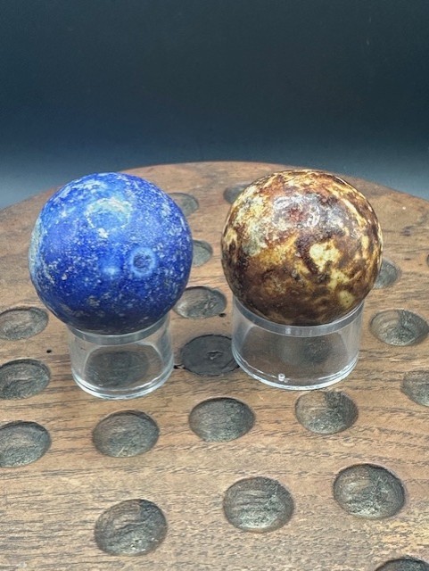 Group of 38 German Handmade Bennington Clay Marbles 2 Large 1.45" | eBay