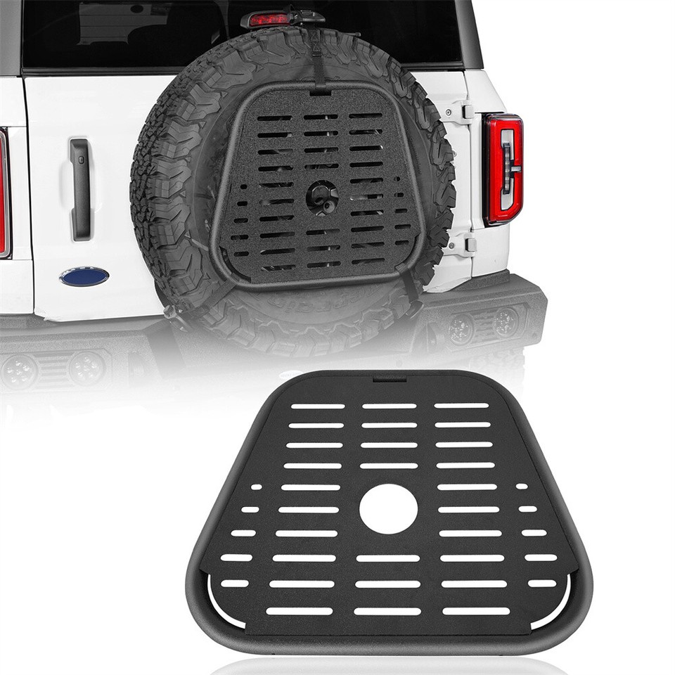 Hooke Road Tire Mount Basket Storage MOLLE Panel For Jeep YJ TJ JK Ford ...