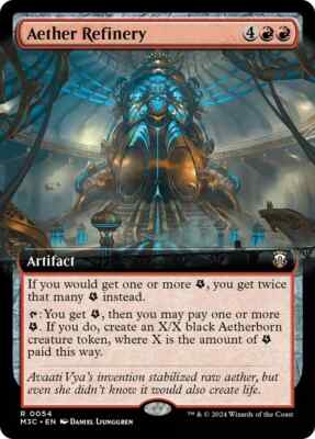 RIPPLE FOIL Aether Refinery (Extended Art) (Ripple Foil) - Commander ...