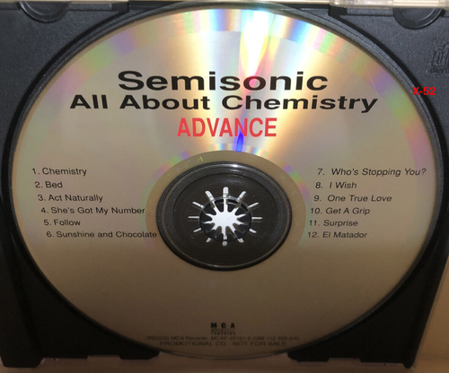 Semisonic CD All About Chemistry promo advance album | eBay