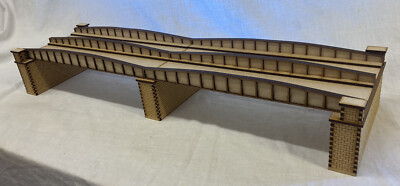 600mm Steel Plate Bridge Model Kit. Brick Supports. Railway . OO/HO ...