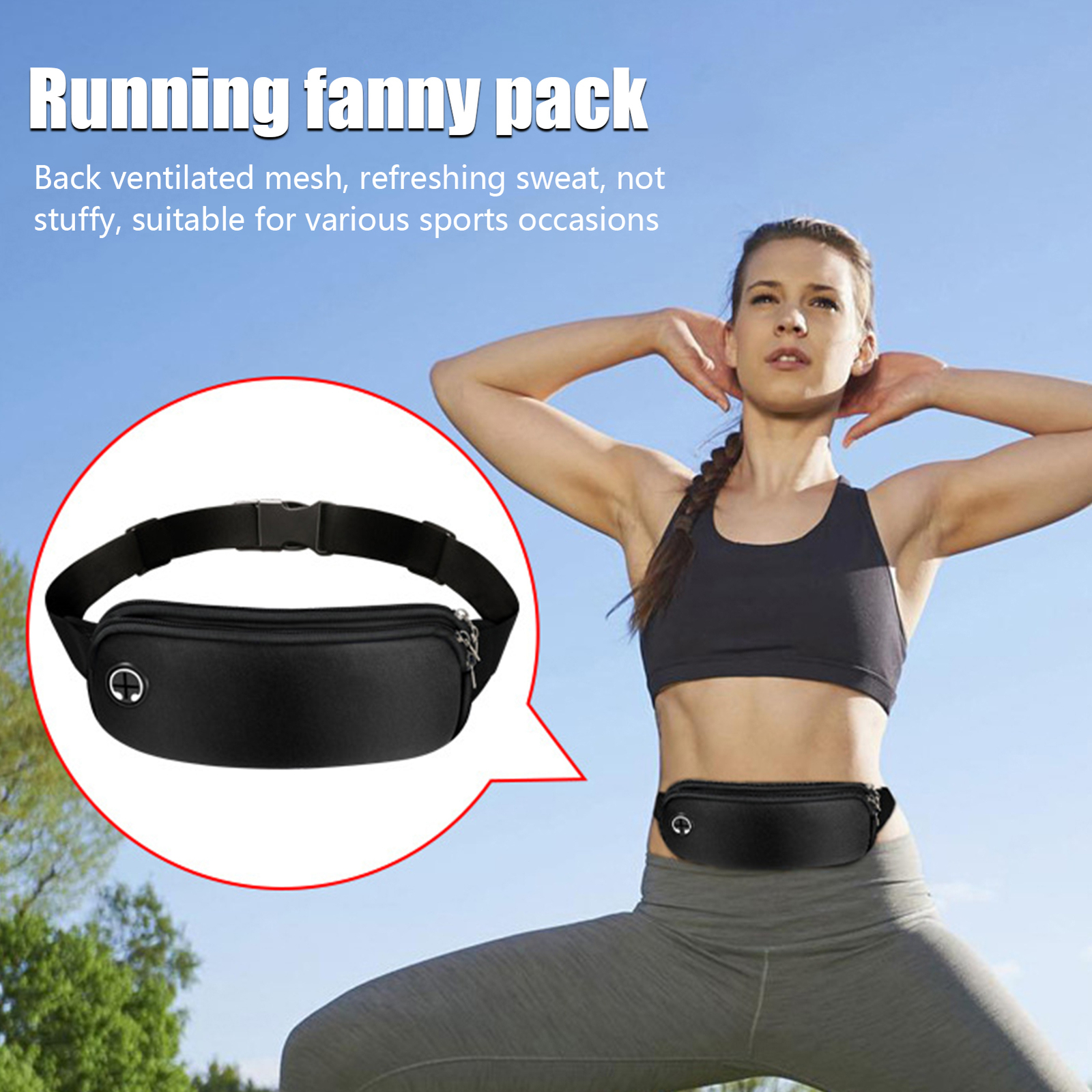Sports Fanny Pack Waist Bag Workout Gear for Runners, Athletes and ...
