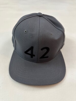 42 Pihop Embroidered Gray Adjustable Snapback Cap Hat One Size | eBay