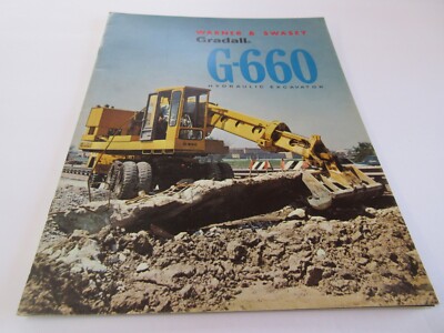 Gradall G660 Hydraulic Excavator Sales Brochure 12 Page | eBay