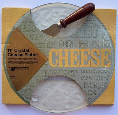 BRAND NEW - Vintage Cheese Platter 11-Inch Crystal Glassware by ...