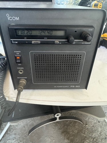 Icom IC-A200 Transceiver With Icom PS-80 Air Band Power Supply Ships ...
