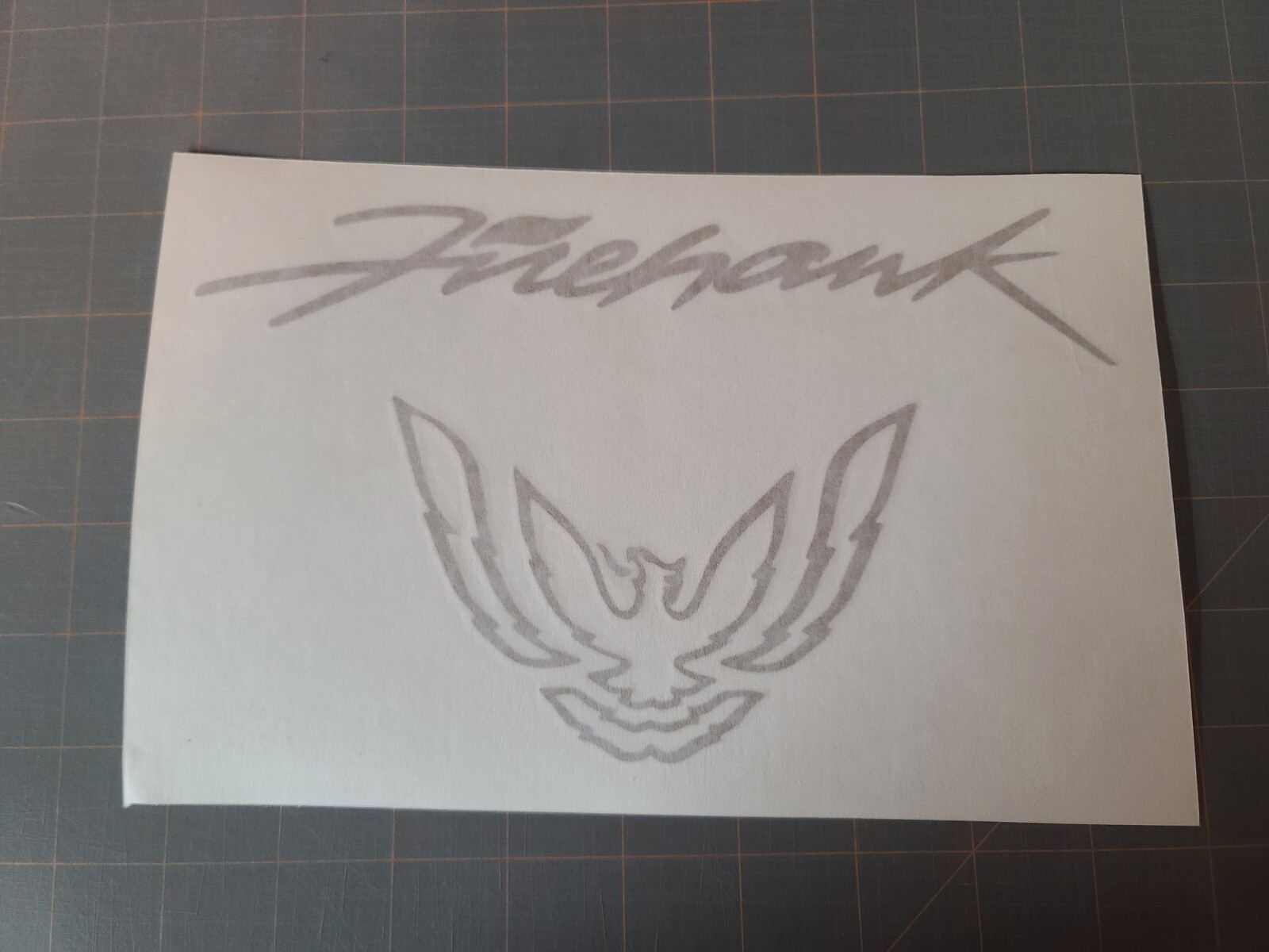 93-02 Firehawk Tail Light Center Filler Decal Firebird Taillight Decal ...