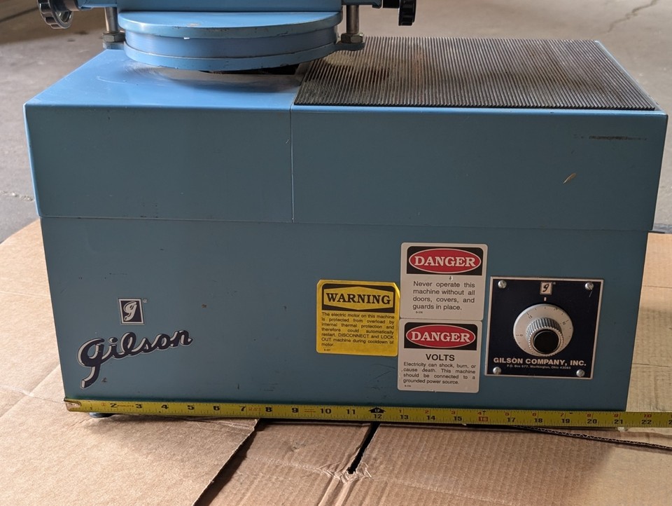 Gilson SS-8R Sieve Shaker with Tapping for 8" Sieves, Timer, 115v @60Hz ...