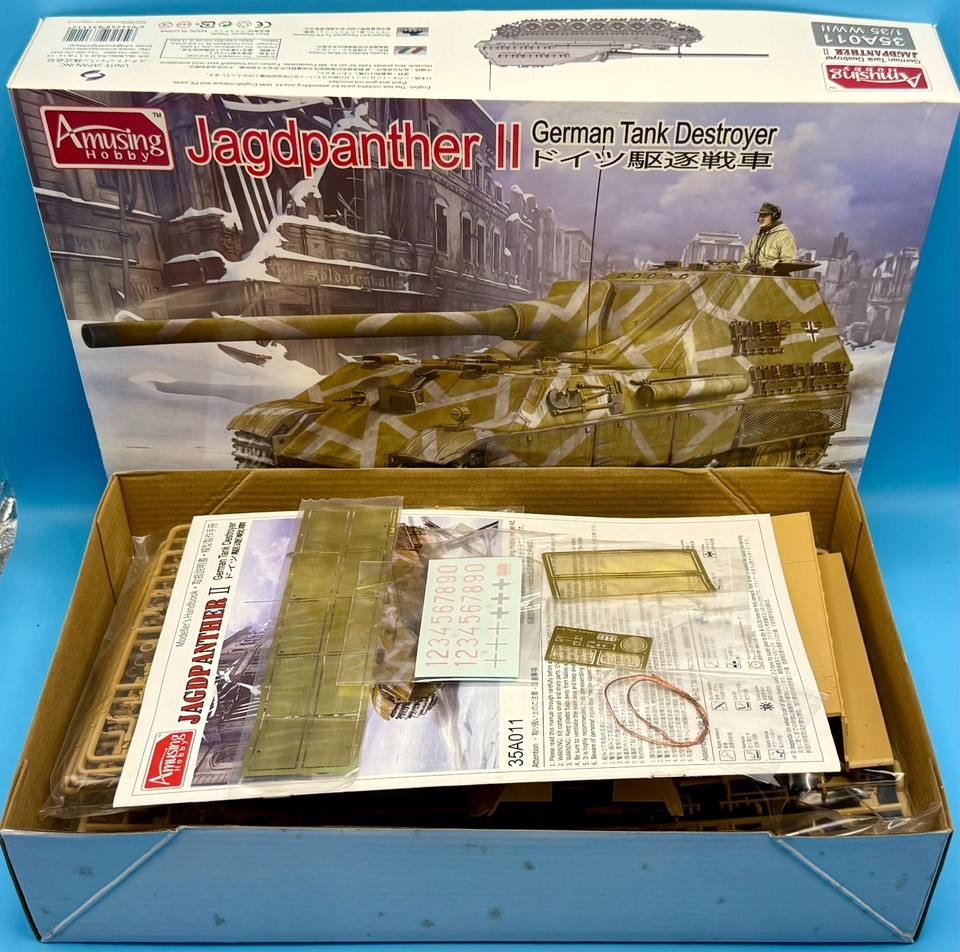 Amusing Hobby AH 35A011 1/35 German Tank Destroyer Jagdpanther II Brand ...