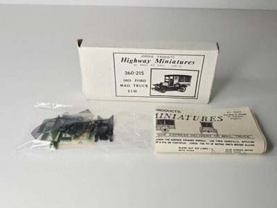 Jordan Products - Highway Miniatures - Ho - 1925 Ford Mail Truck Kit ...