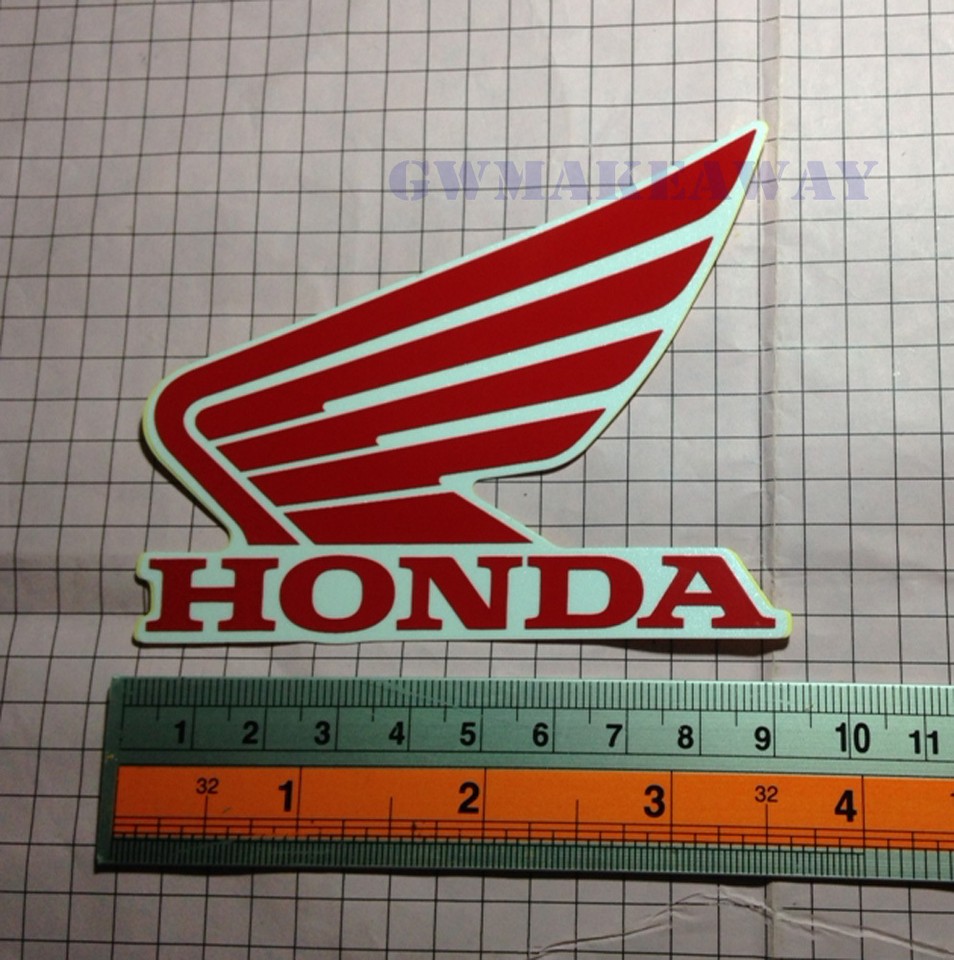 Honda Logo Sticker Wing Decals Cbr 125 150 250 300 600 900 1000 Cb NSR ...