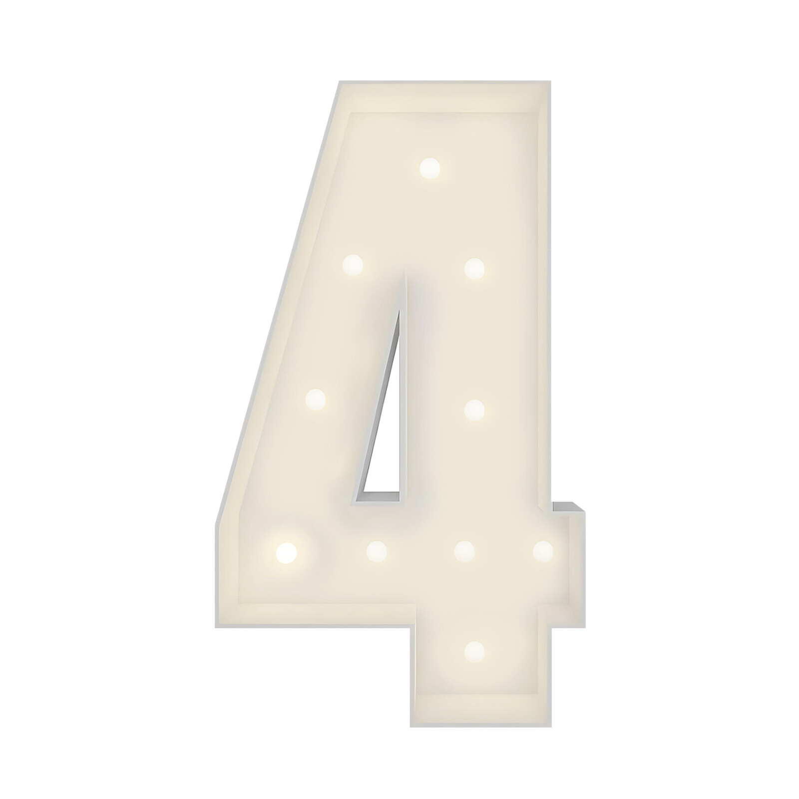 4FT Marquee Light Up Number w/ 10 Bulbs Balloon Frame Wedding Backdrop ...