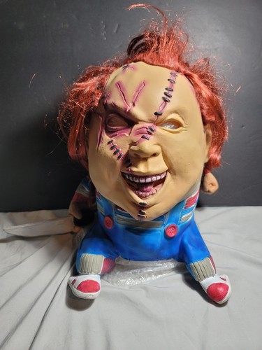 Chucky Halloween Mask Childs Play Latex With Knife And Body Adult Size ...