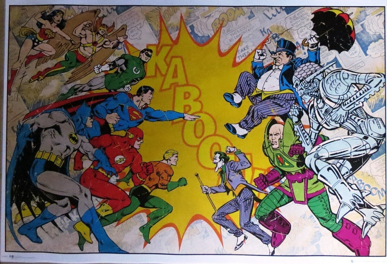 Batman-Kaboom-Heroes & Villains- Poster-Laminated Available-90cm x 60cm ...