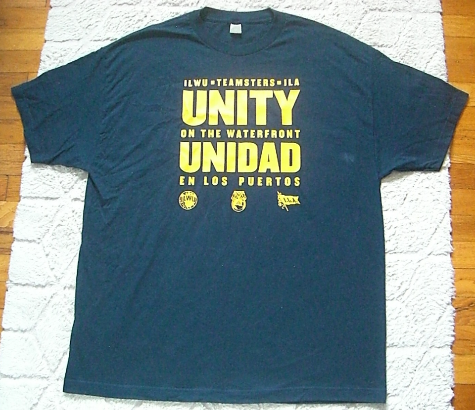 ILWU Longshore Longshoremen ILA Union Teamsters Vintage T-Shirt 2XL ...