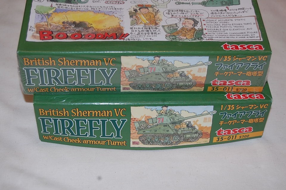 1/35 TASCA ASUKA BRITISH SHERMAN FIREFLY OPEN BOX SEALED BAG W METAL ...