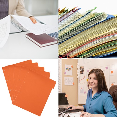 Index Dividers Letter Size Arch Files With Hole Punch Diary Heavy Duty ...