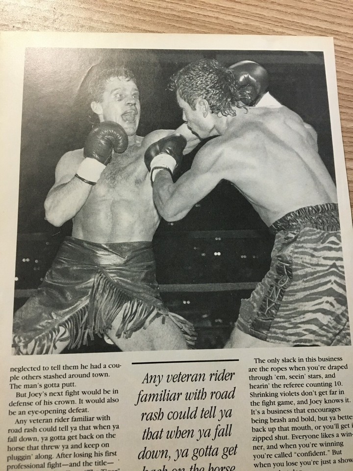 Joey Gamache Boxer 1993 Photo & Magazine Article Set | eBay