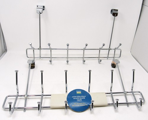 2 Over The Door Multi-Hook Racks Heavy Duty Martha Stewart ttl 12 ...